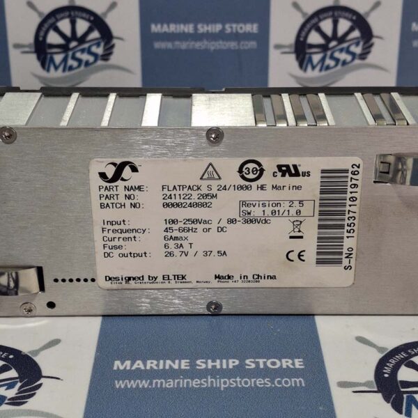 ELTEK FLATPACK S 24-1000 HE 241122.205M REV-2.5 RECTIFIER MODULE ...