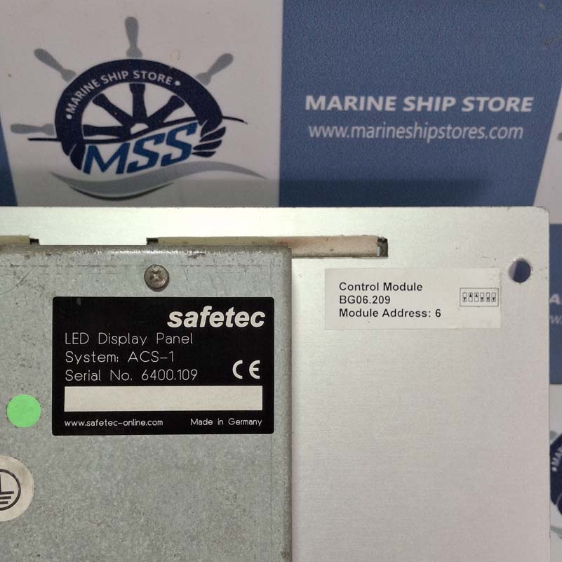 SAFETEC ACS-1 WATER MIST REMOTE DISPLAY PANEL - Marine Ship Store