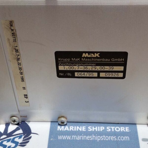 MAK 1.00.7-36.29.00-39 KRUPP MAK MASCHINENBAU GMBH ZEICHNUNGSNUMMER-PCB ...