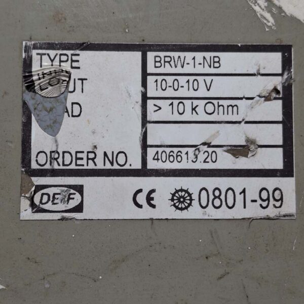 DEIF BRW-1-NB RANGE 0-100 BRIDGE WING INDICATOR - Marine Ship Store