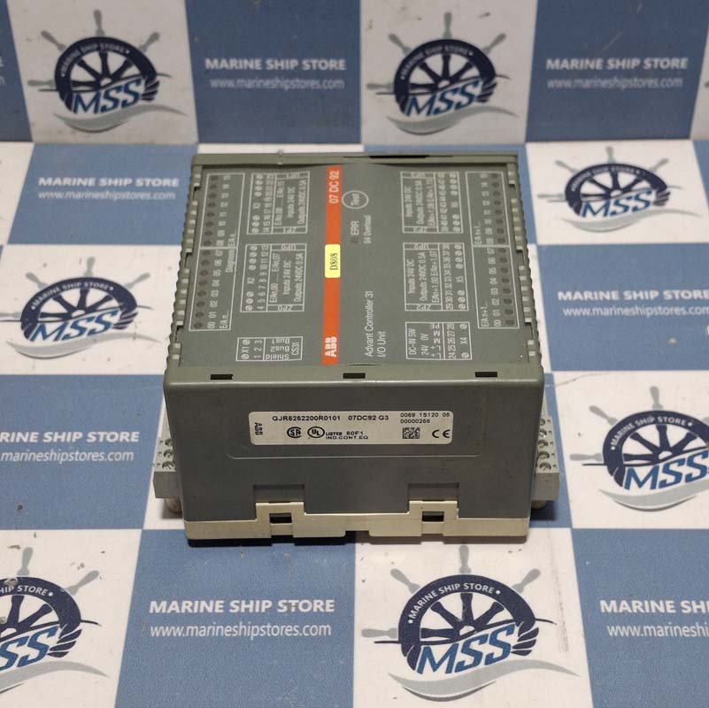 ABB 07DC92 GJR5252200R0101 07DC92G3 ADVANT CONTROLLER 31 IO UNIT - Marine Ship Store