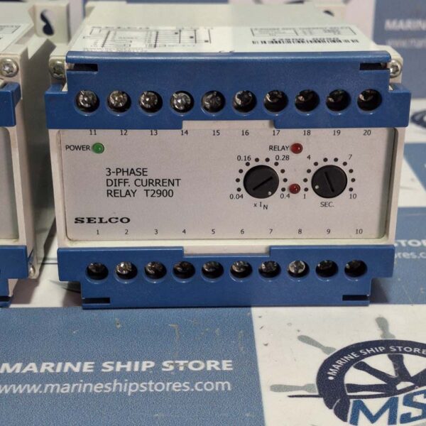 SELCO T2900 3-PHASE DIFFERENTIAL CURRENT RELAY - Marine Ship Store