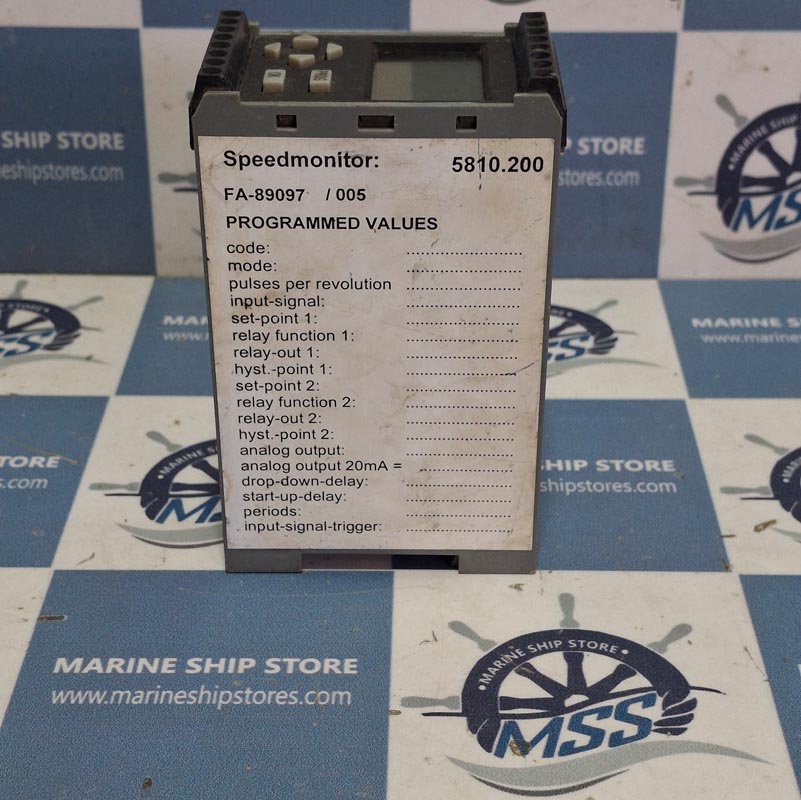 RHEINTACHO 5810.200 PROGRAMMABLE SPEED MONITOR - Marine Ship Store