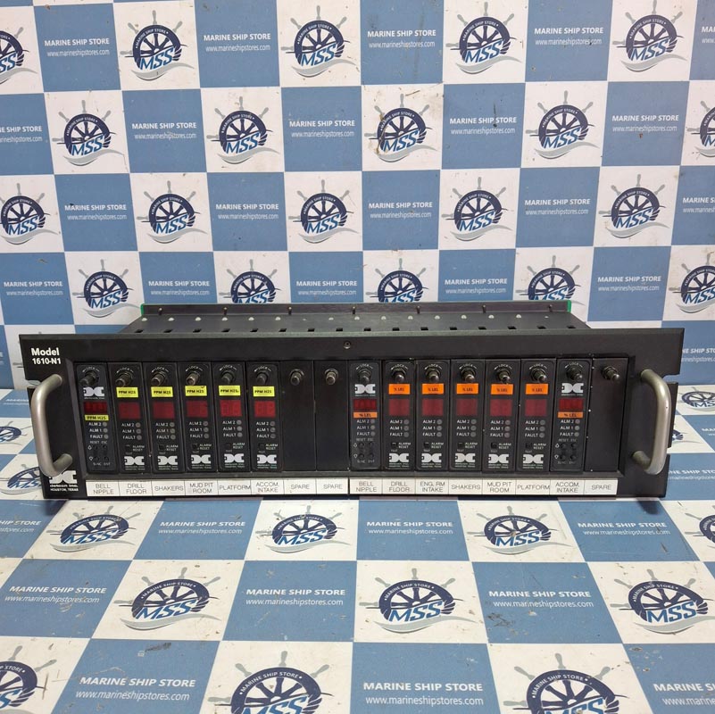 DETCON INC. MODEL 1610-N RACK PART NO- 951-161040-000 GAS DETECTION ...
