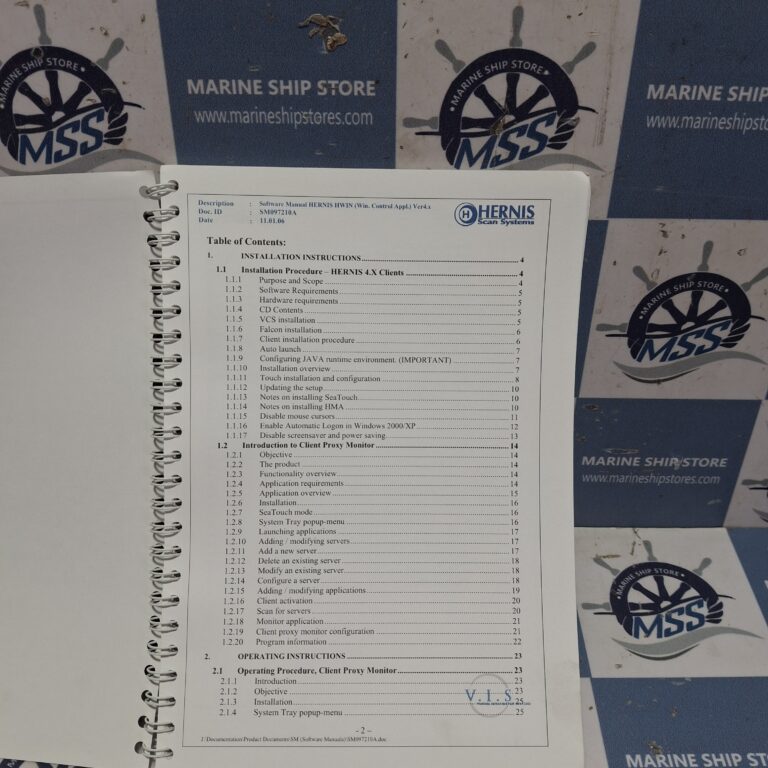 HERNIS SCAN SYSTEMS AS HERNIS HWIN-400 WINDOWS CONTROL APPLICATION ...