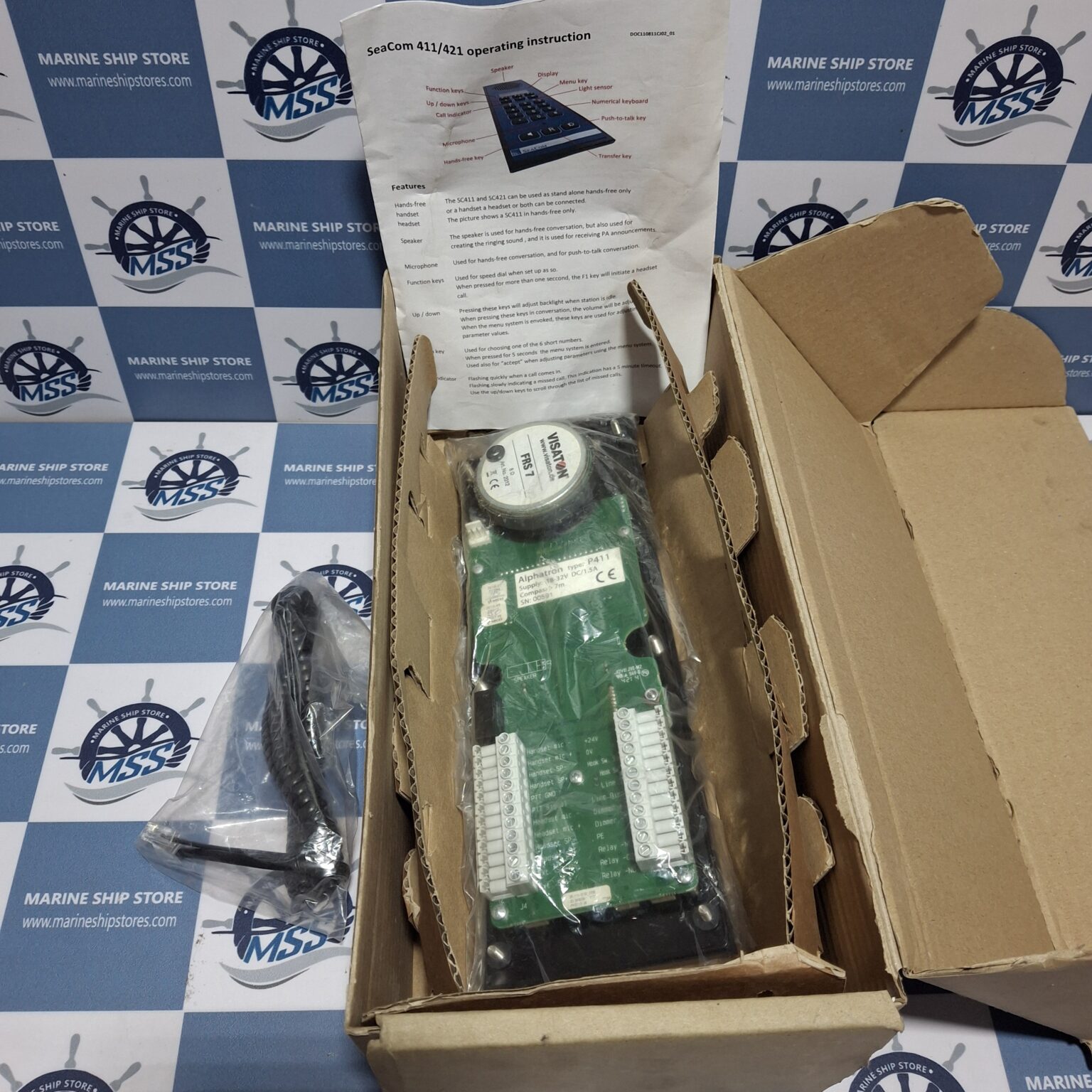 ALPHATRON P411 FLUSH MOUNTED COMMUNICATION STATION - Marine Ship Store