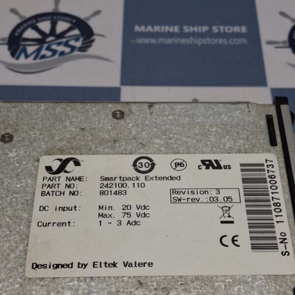 ELTEK 242100.110 REV-3 SMARTPACK EXTENDED CONTROLLER - Marine Ship Store